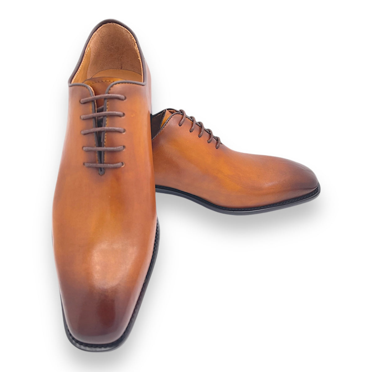 Grey Hand-Finished Leather Dress Shoe – Augustino Luxe